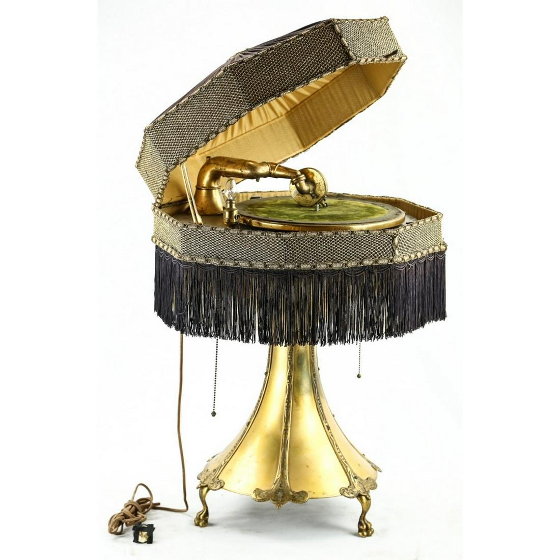 Capitol Phonograph Lamp & Shade