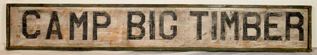Camp Big Timber Sign