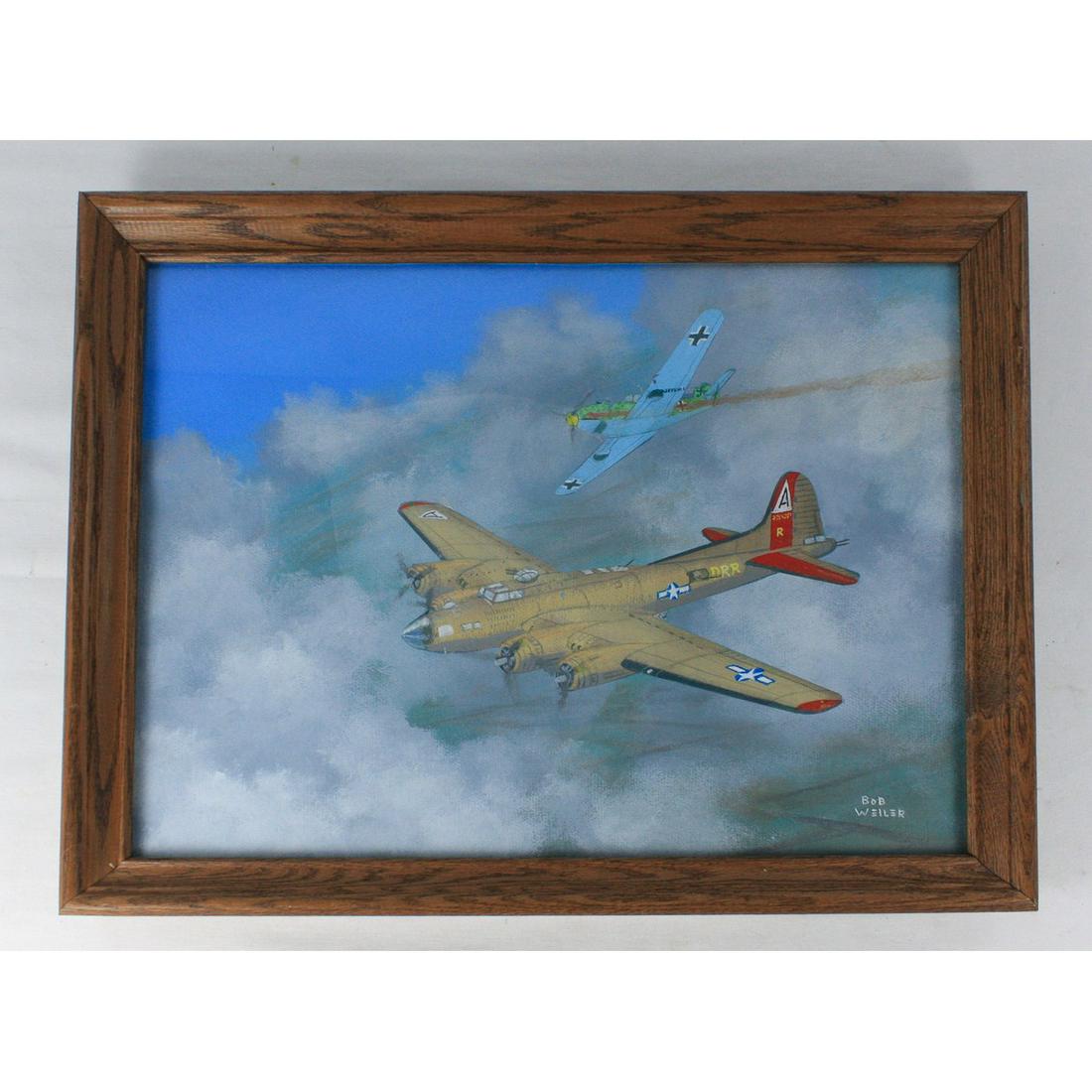 Bob Weiler "B-17 Bomber and Messerschmidt" (#0604) on Jan 23, 2022 ...