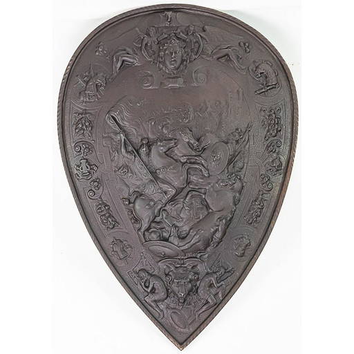 Antique European Cast Iron Shield - Feb 26, 2022 | Donley Auctions in IL