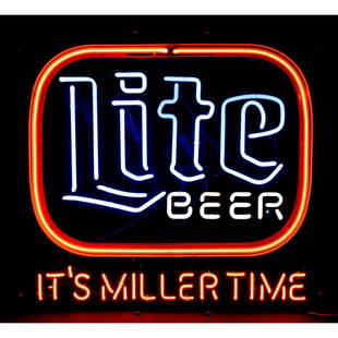 Miller Lite Pilsner Beer Neon Sign