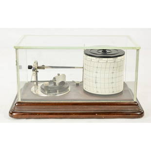 Antique Tycos Stormograph Barograph Barometer In Case, Taylor ...