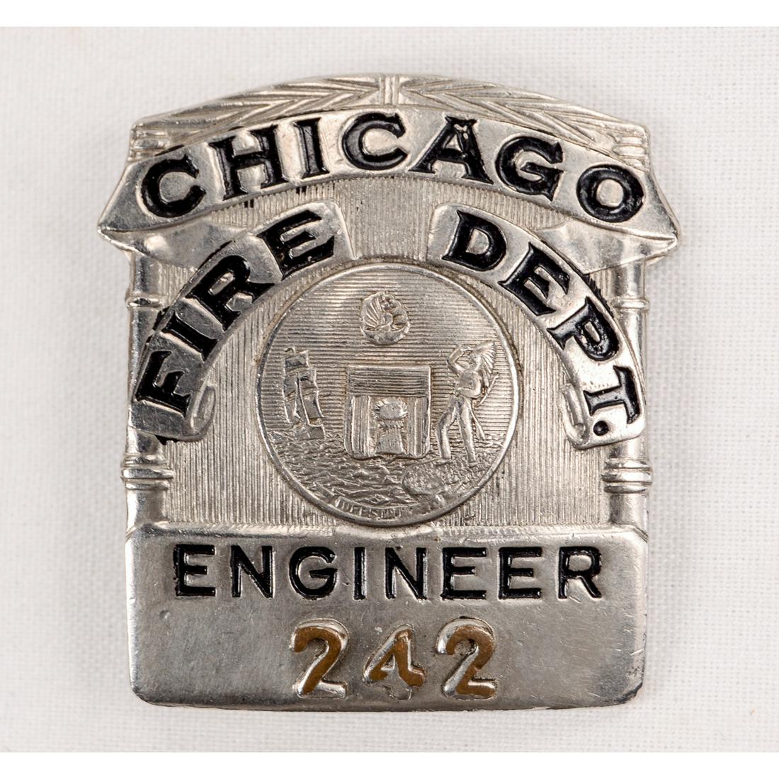 Chicago Fire Department Engineer Badge