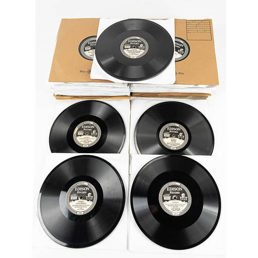 Approximately 40 Edison Diamond Disc Records