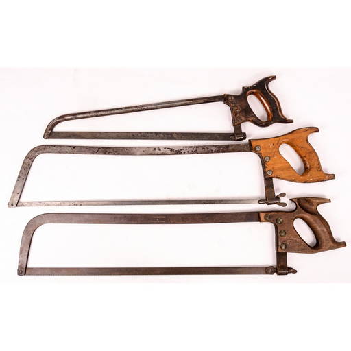 3 Antique Butcher Saws