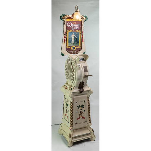 Clamshell Mutoscope Coin Op Flip Card Machine