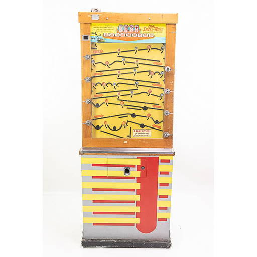 Vintage Coin Op Arcade Bally Skill Roll Game