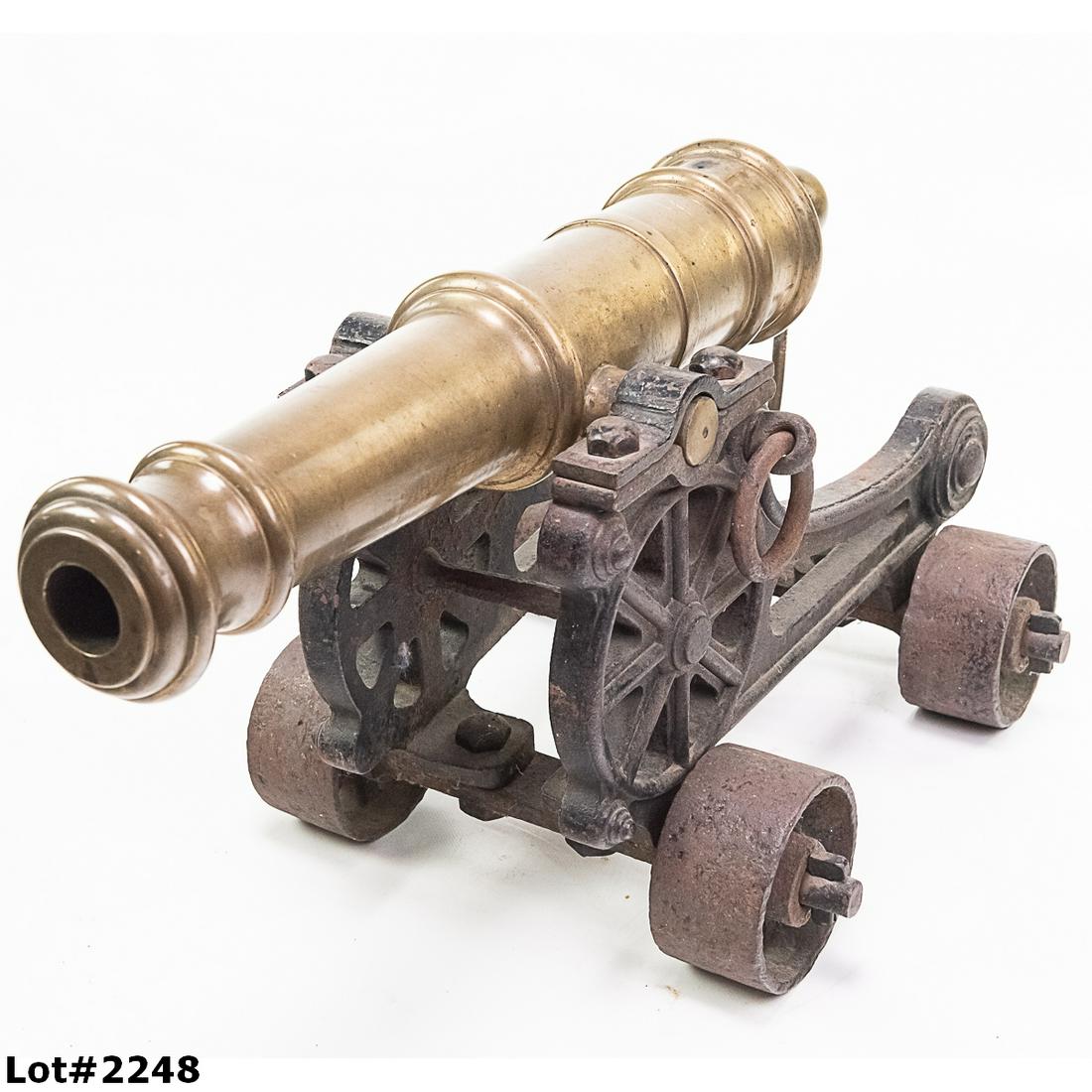 Large Brass Naval Signal Cannon - Apr 08, 2022 | Donley Auctions in IL