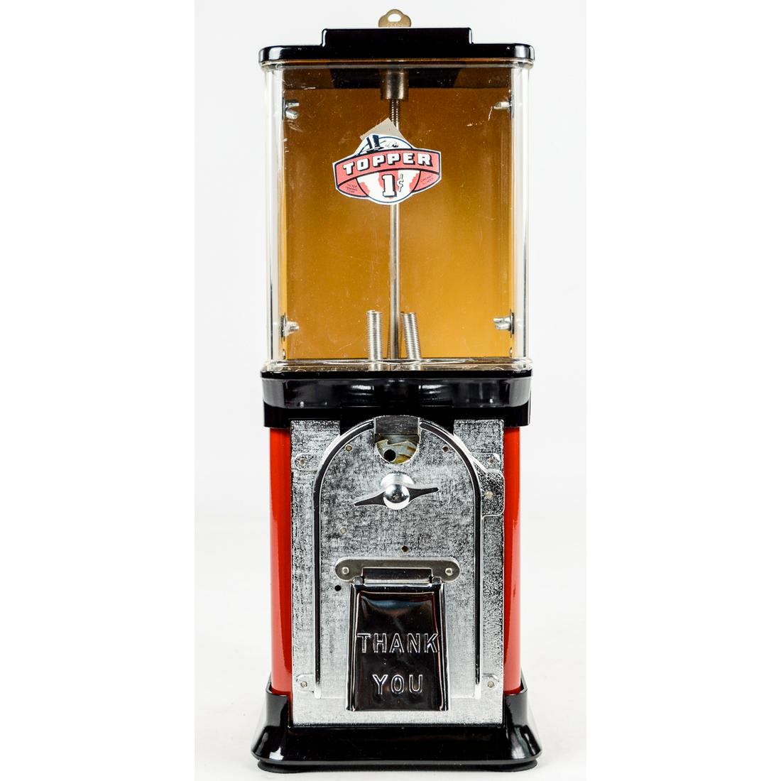 Vintage Victor Topper Coin Op Gumball Machine 150