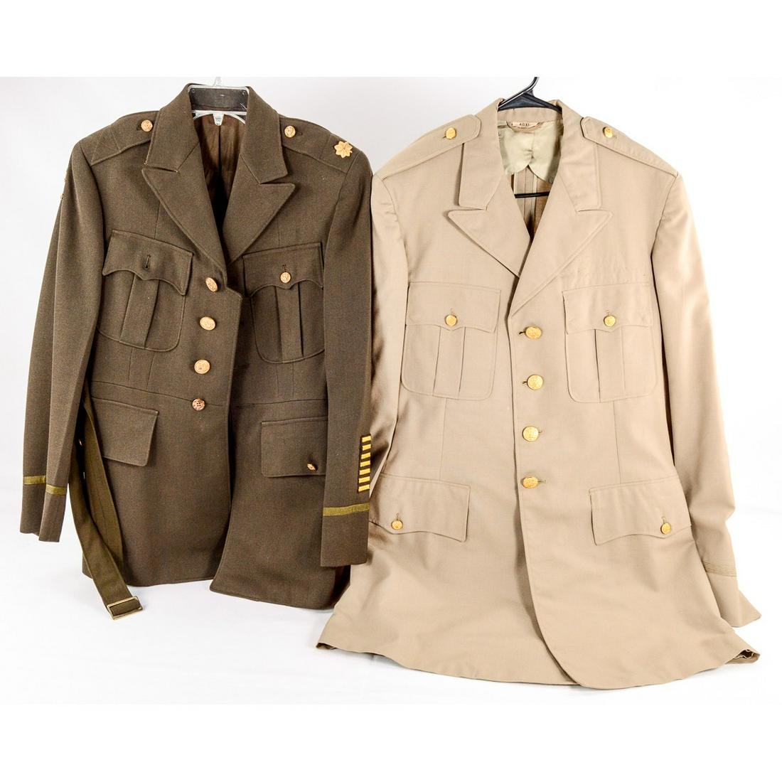 Wwii Officers Tunics 32nd Infantry Division.2pcs