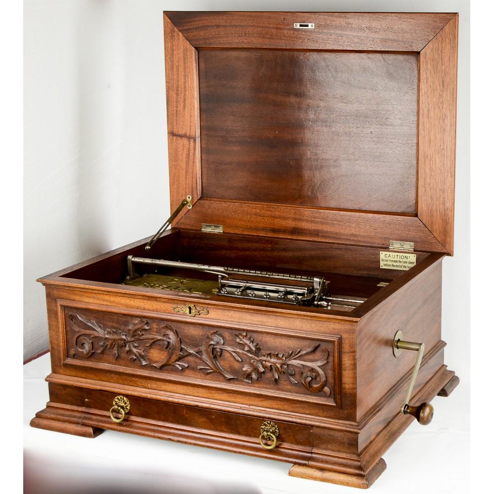 Stella 17.25" Disc Music Box With 10 Discs