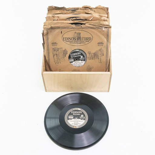 Collection Of (21) Edison Diamond Discs Records