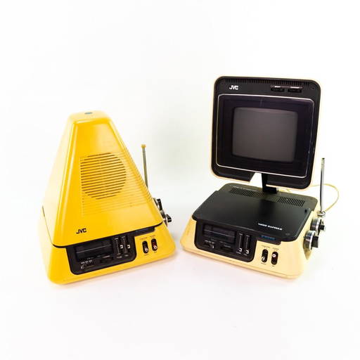 Pair Of Jvc Video Capsule Cones Pyramid Tvs 3100r