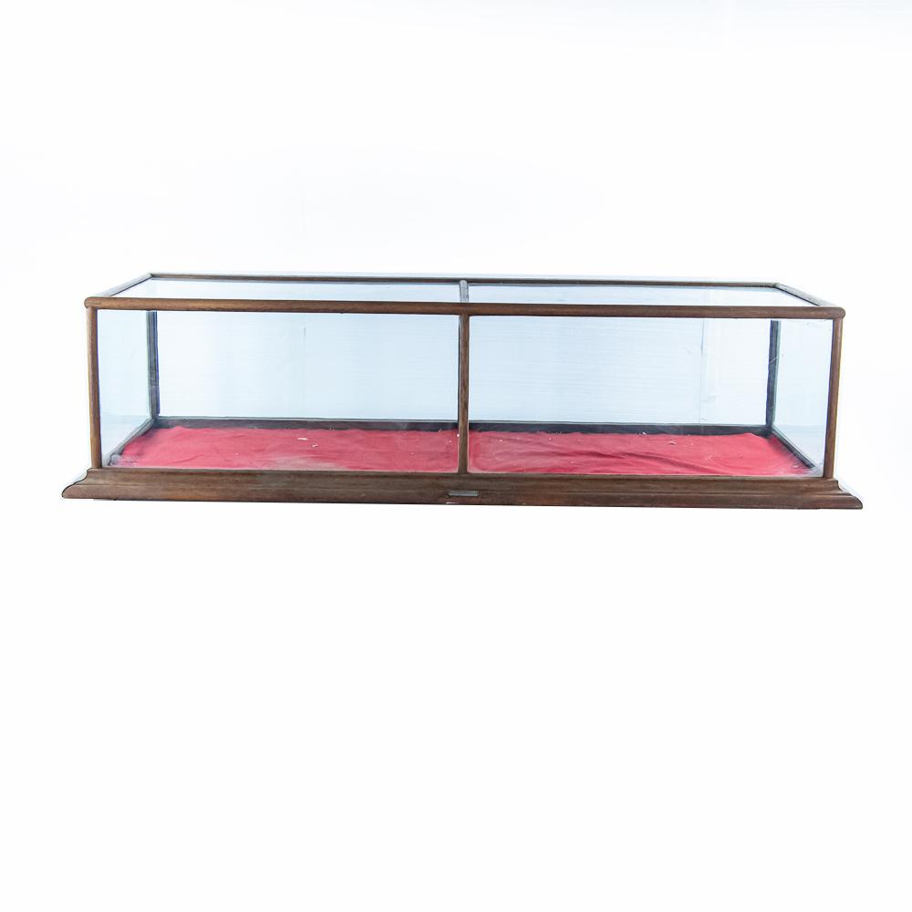 Wood And Glass Counter Top Display Case
