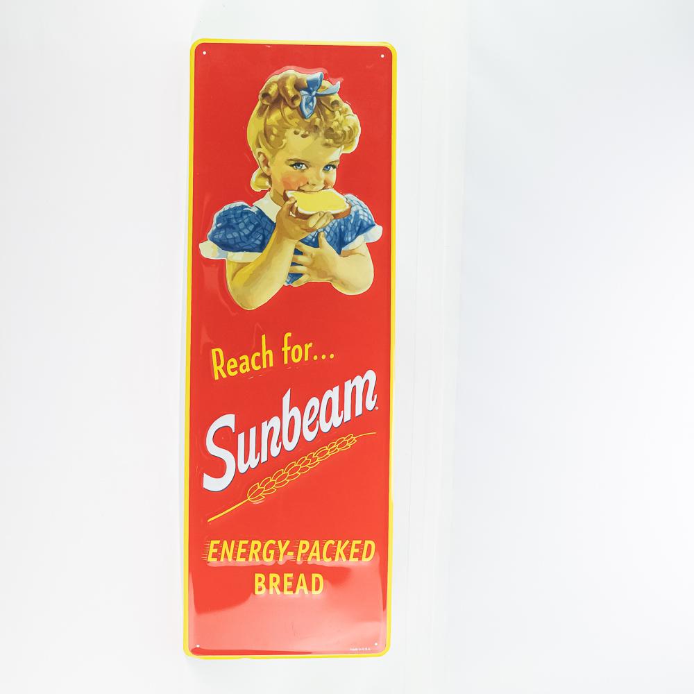 Contemporary Embossed "sunbeam" Painted Sign