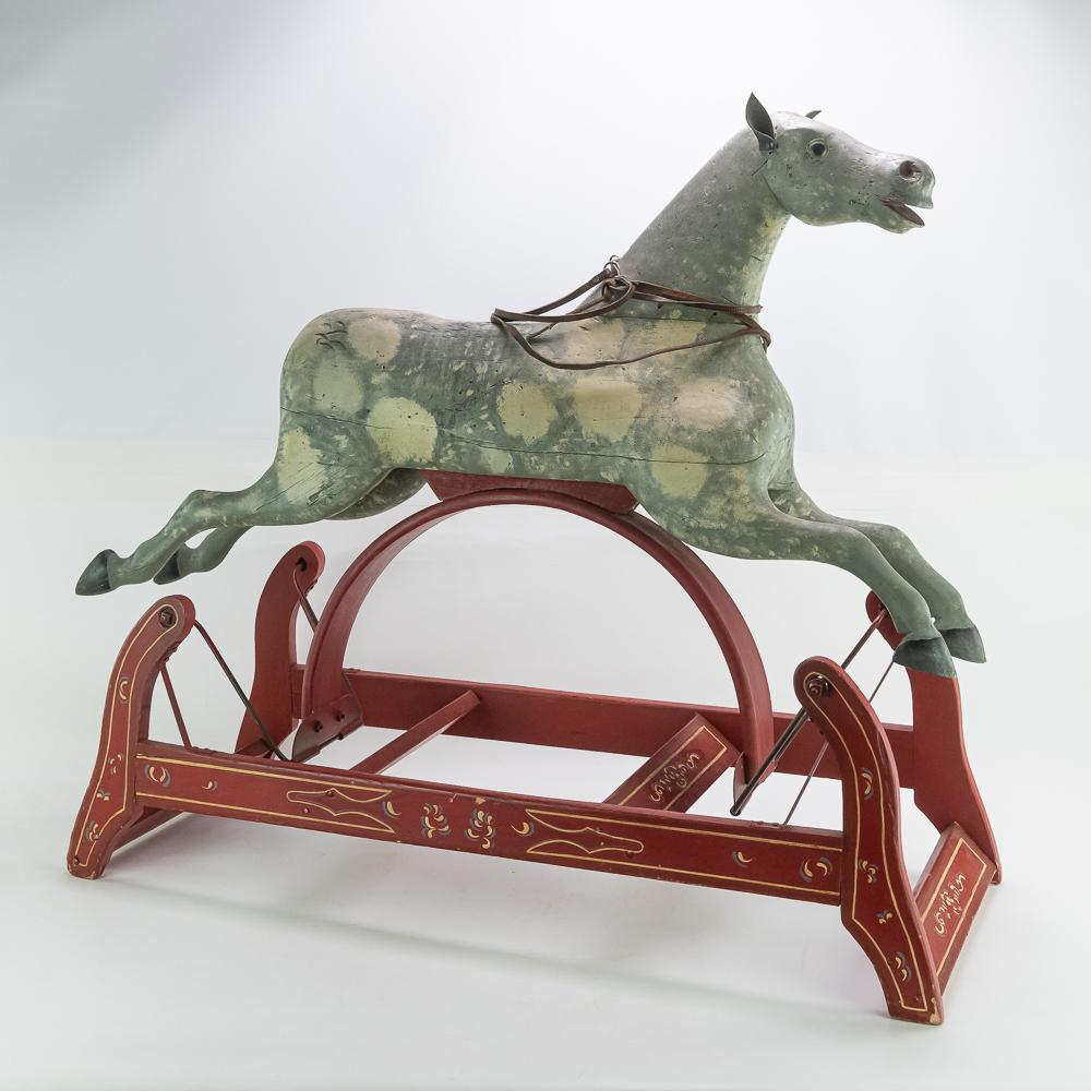 1890's Wood Glider Rocking Horse