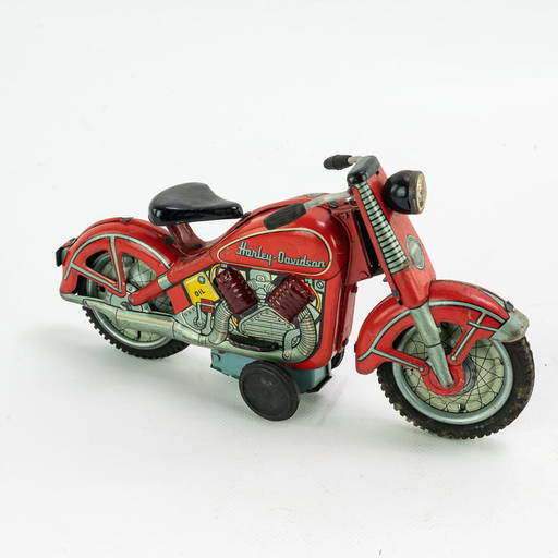 1958 Harley Davidson Tin Friction Toy Motorcycle