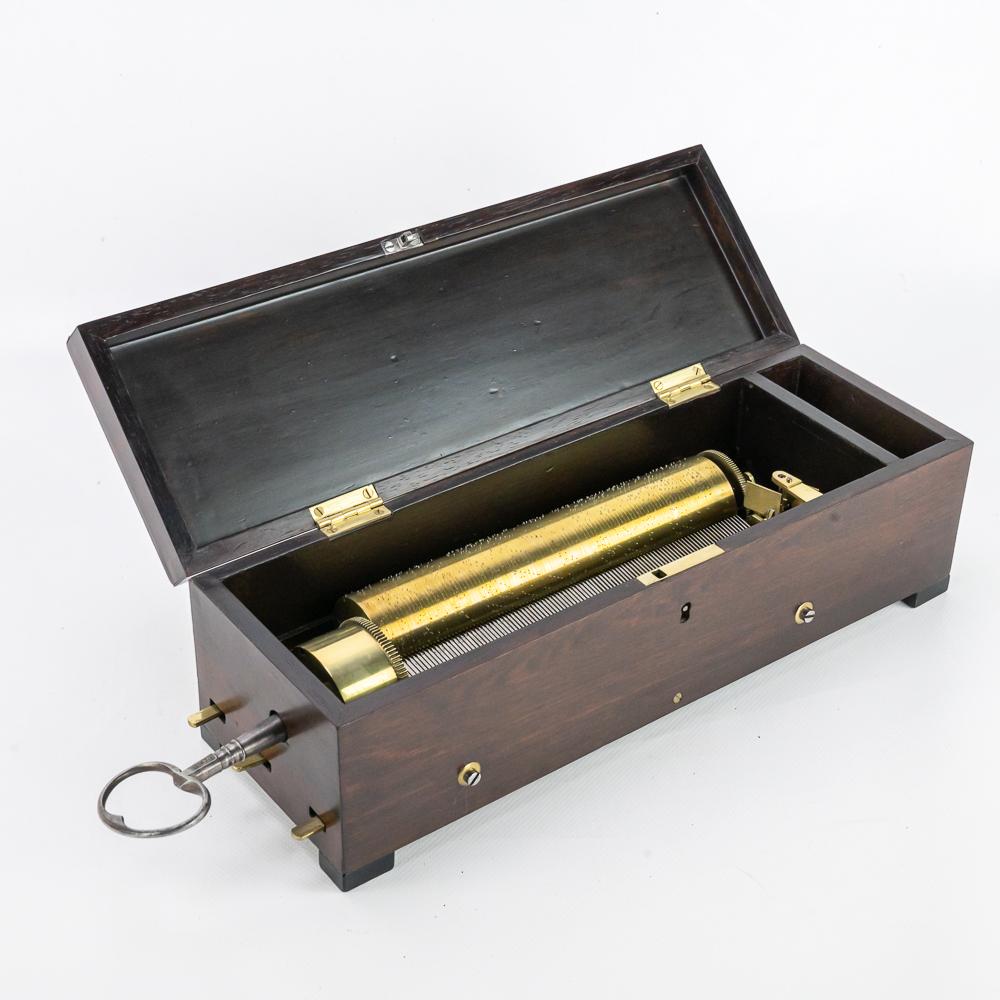1840 F. Alibert Key Wind Cylinder Music Box Auction