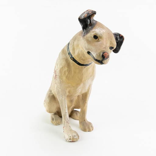 Original Paper Mache Nipper Dog