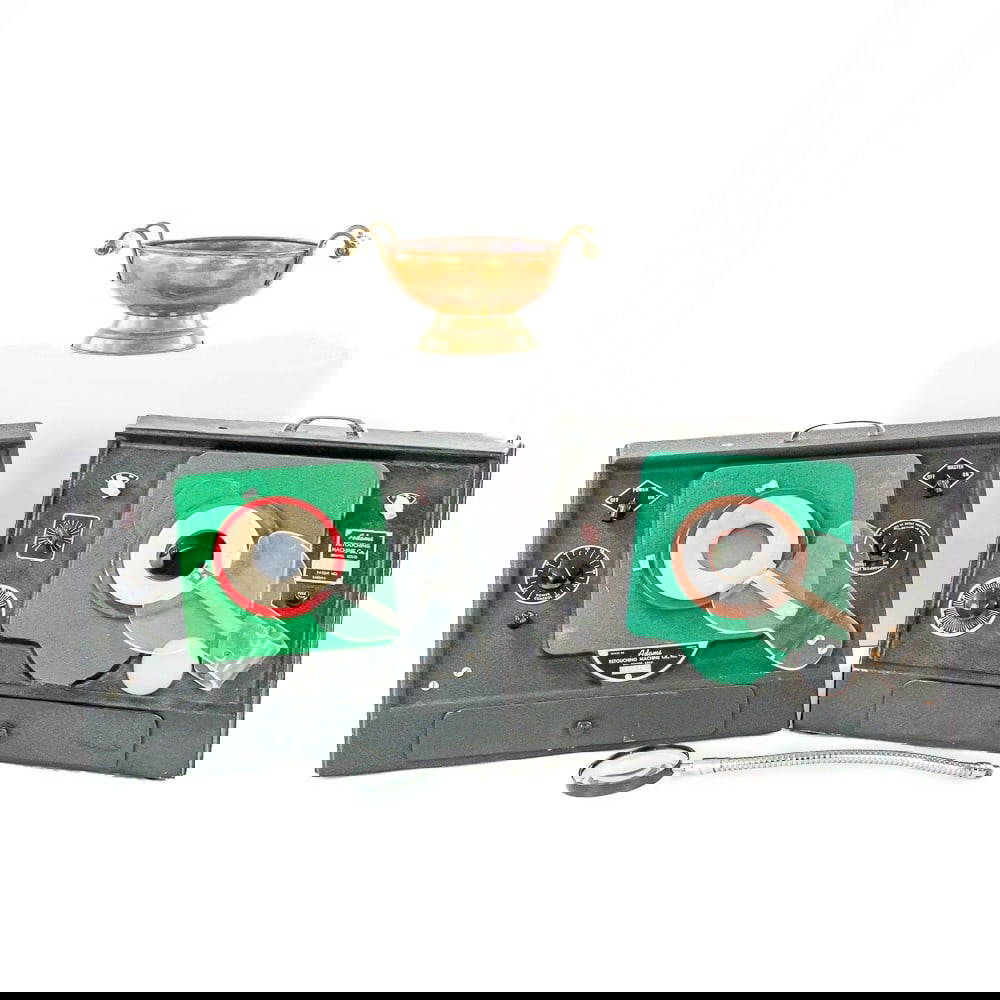 (2) Vintage Adams Retouching Machines . Auction