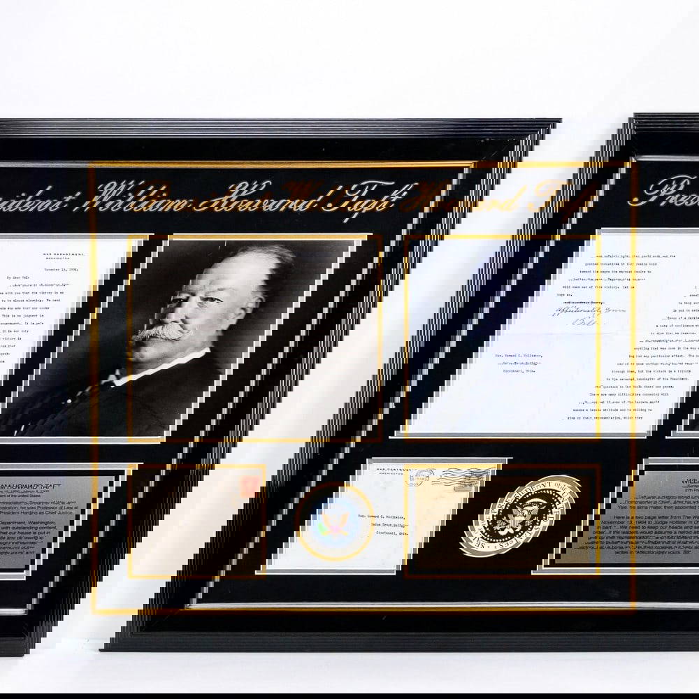 President William Howard Taft Letter Signed Auction