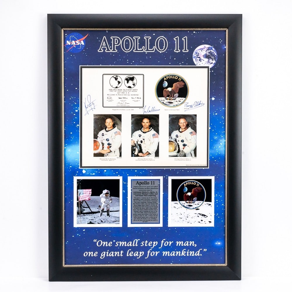 Apollo 11 July 1969 Photographs With Signatures Auction