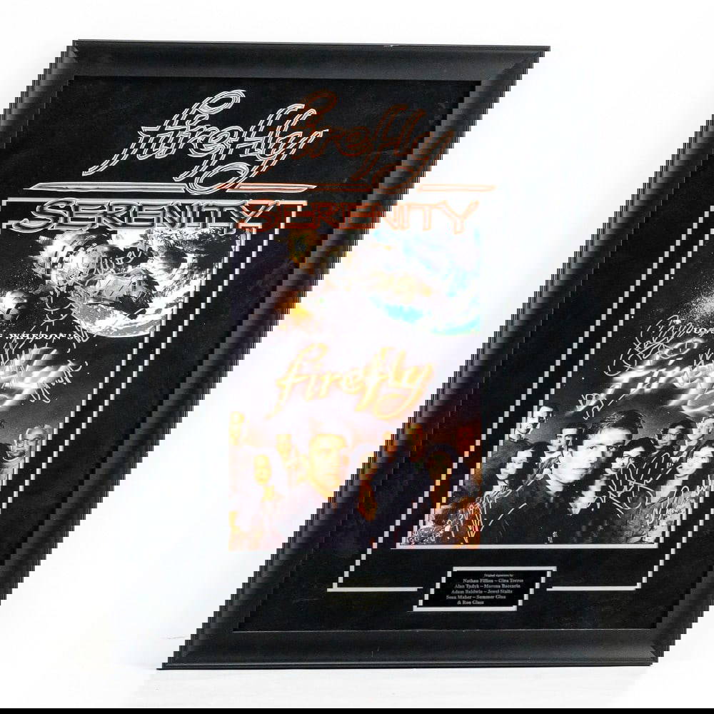 Firefly Serenity Mini Poster Signed Auction