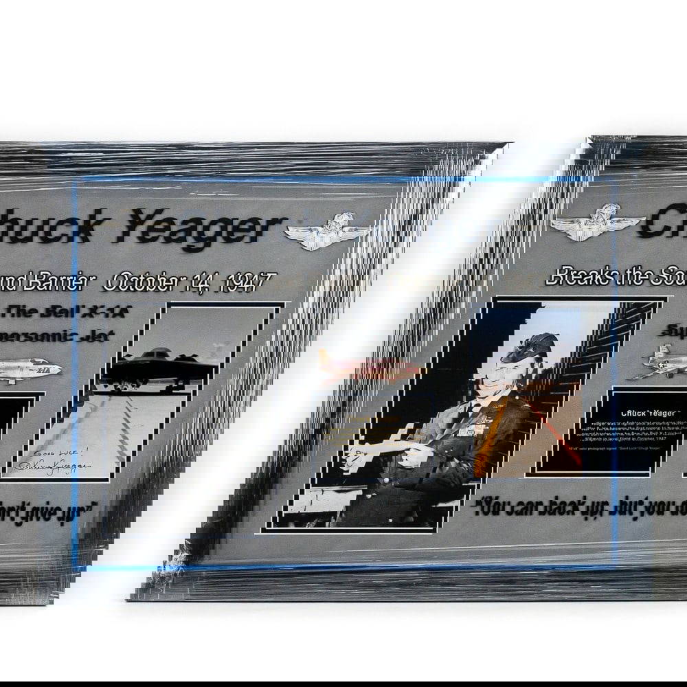 Chuck Yeager Photograph And Signature Auction