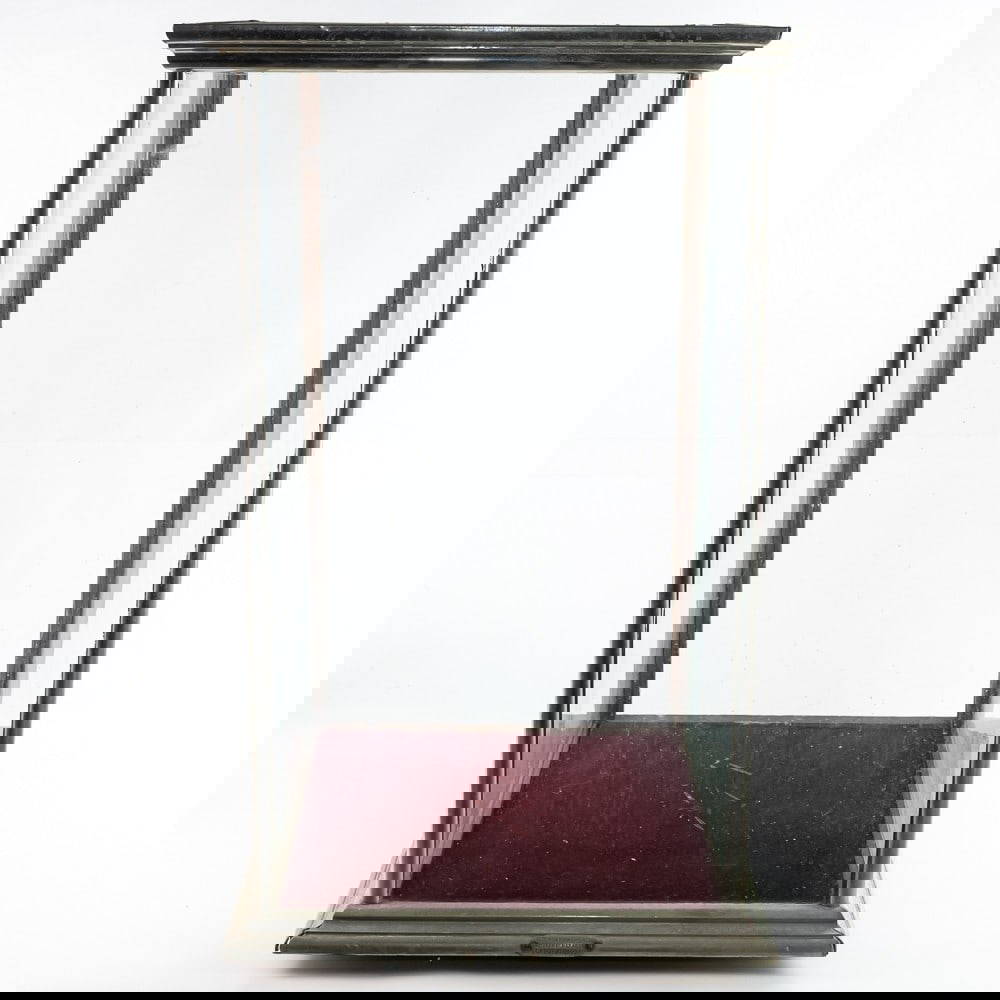 Nickel Clad Glass Tabletop Display Case Auction
