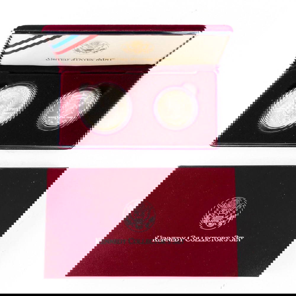 1998 Us Mint Rfk & Jfk Kennedy Collector Set W Box Auction