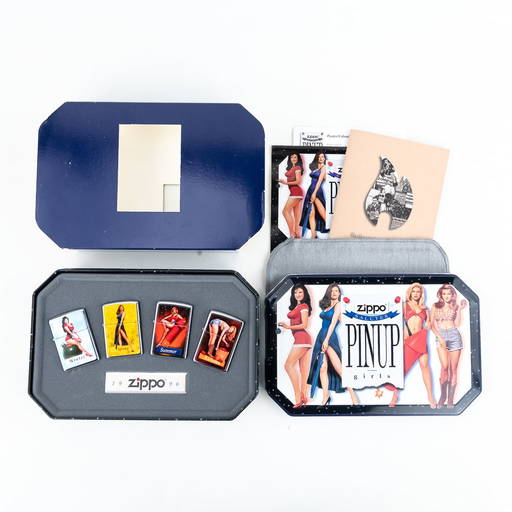 1996 Zippo Salutes Pin Up Girls Four Seasons Set