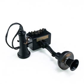 Antique Oak Stromberg Carlson Telephone