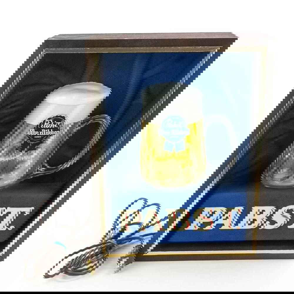 Vintage Pabst Beer Stein Advertising Wall Sign Auction