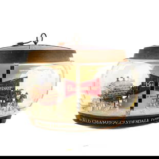 Rotating Budweiser Flange Light Sign