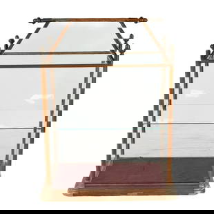 Dome Top Round Display Case W/ Glass Shelves Auction