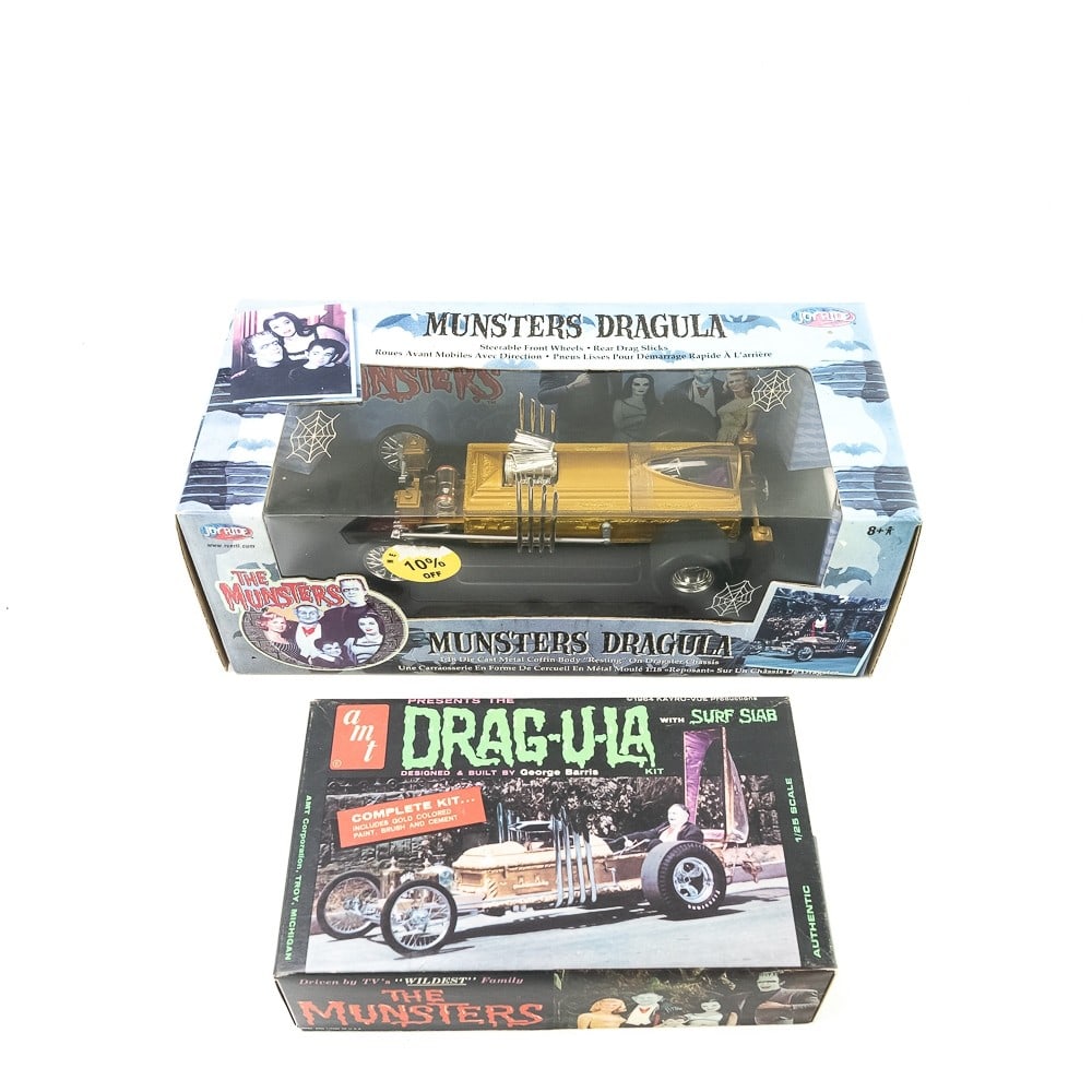 Nib Munsters Dragula & Amt Dragula Model Kit Auction