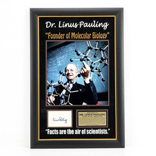 Dr. Linus Pauling Nobel Prizes Chemistry & Peace