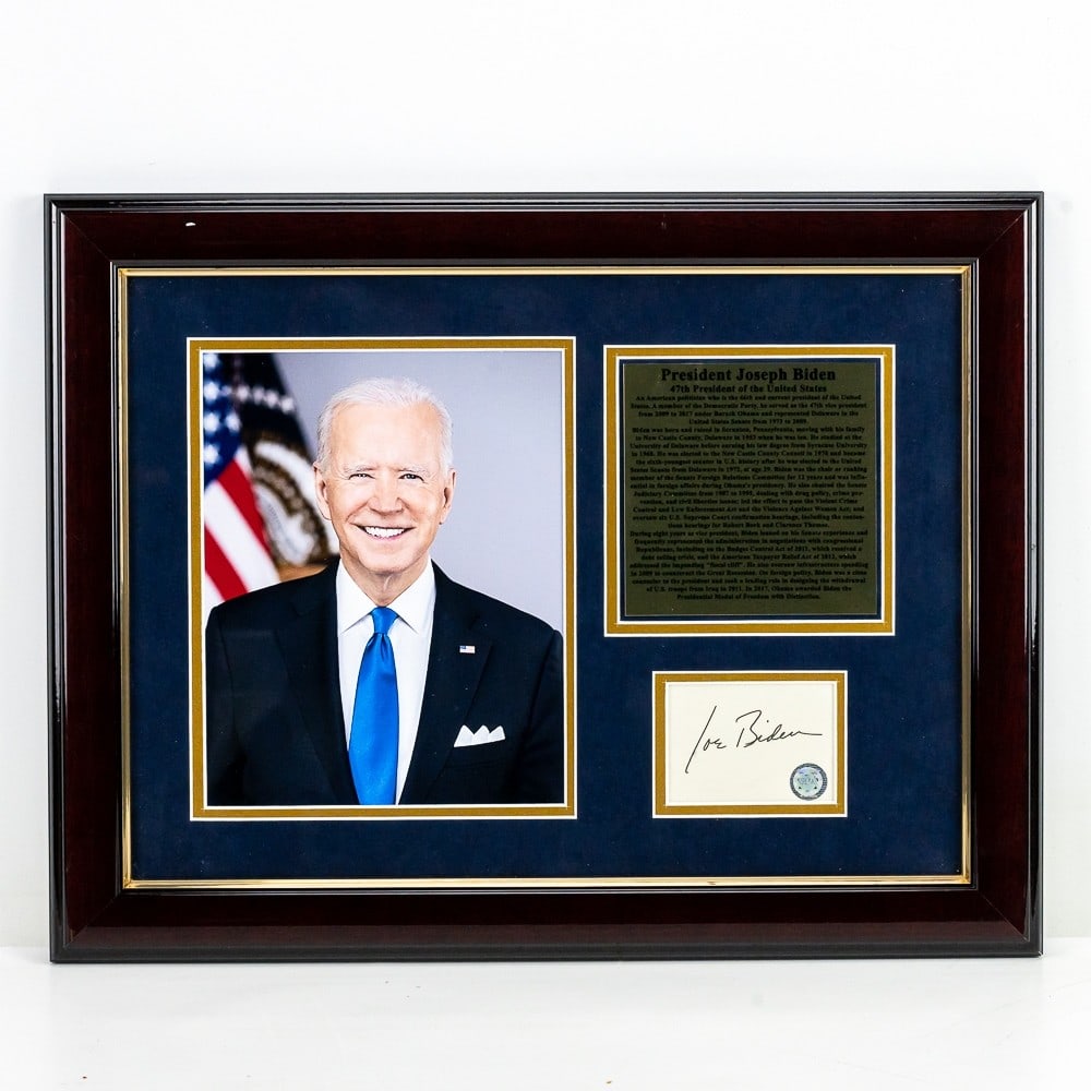 President Joe Biden Signature Auction