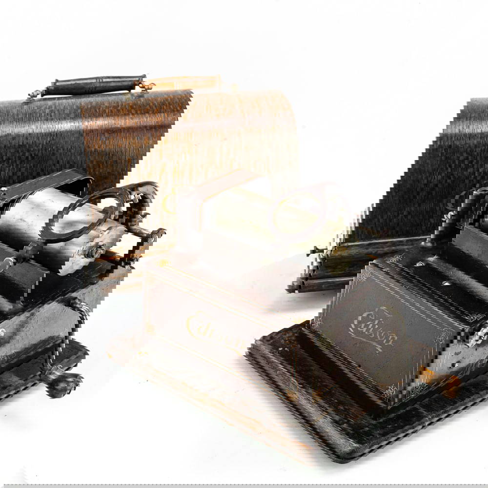 Edison Maroon Gem Model D Cylinder Phonograph Auction