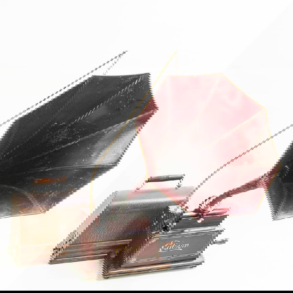 Edison Maroon Gem Model D Cyl Phono With Horn Auction