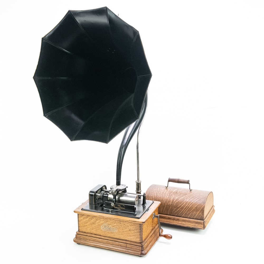 Edison Standard Model E Cylinder Phonograph Auction