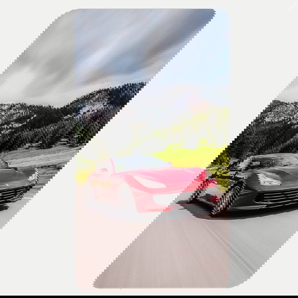 Maroon Ferrari Action Scene Wall Graphic Auction