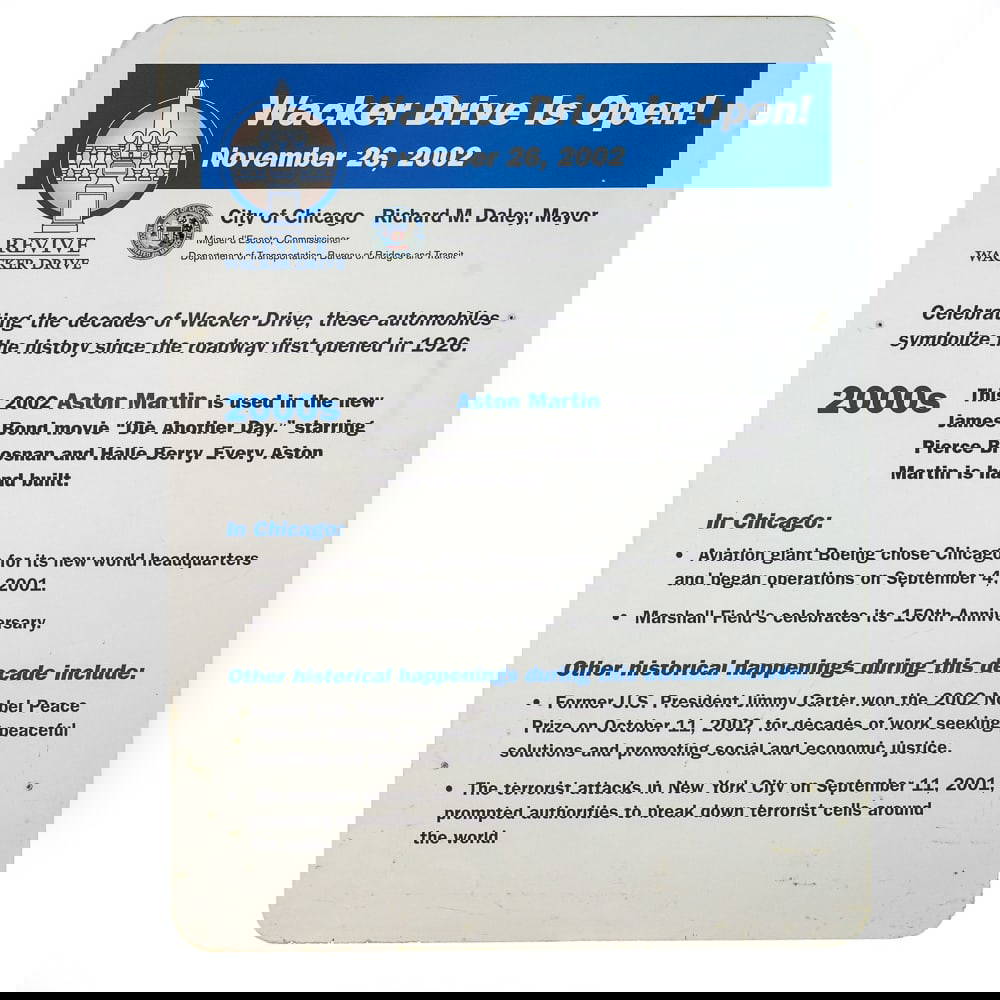 Aston Martin Revive Wacker Drive Sign Chicago Auction