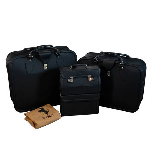 Schedoni Ferrari 3 Piece Black Luggage Set