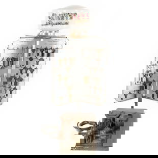 Vintage Key Cutter & Key Display Board