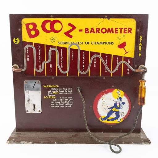 Coin Op $.05 Booz Barometer Arcade Game