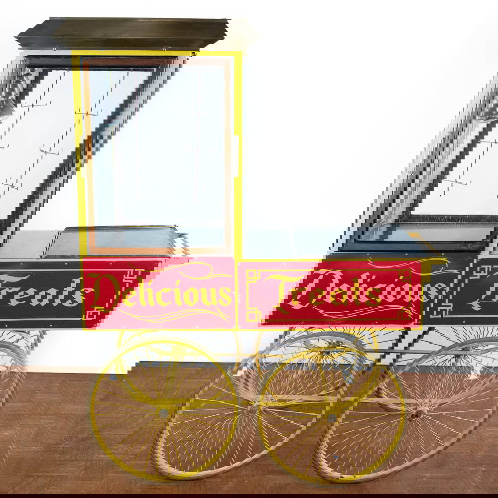 Delicious Treats Old Time Vending Cart Auction