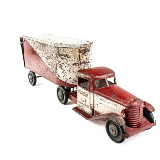 Original 1930s Structo Hi Way Transport Semi Truck