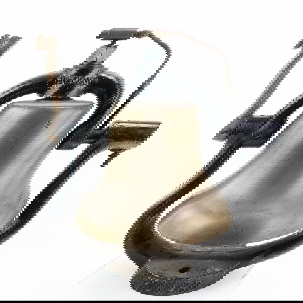 Large Brass Howard Locomotive Bell On Yoke Auction