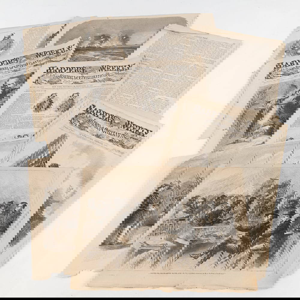 Civil War Ephemera Great Selection Harpers Weekly Auction